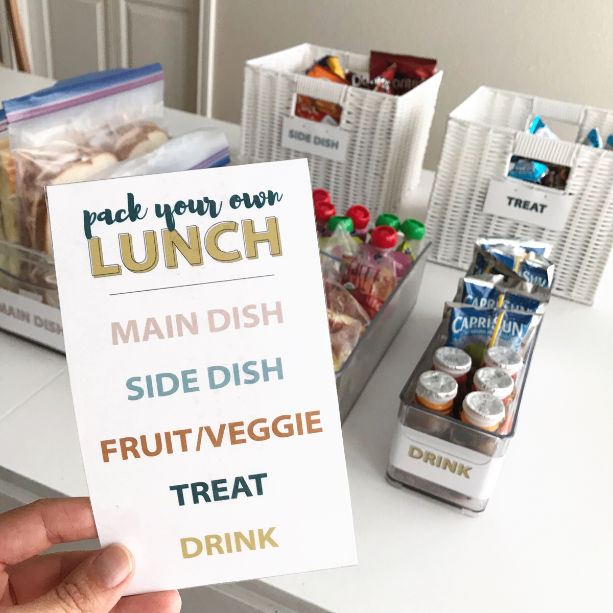 Kids Pack Your Own School Lunch Free Printable Labels – Home and Kind