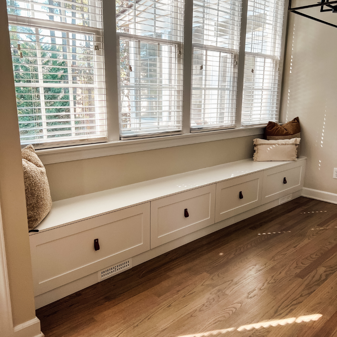 DIY Bench Seat Reveal + Cost Breakdown – Home and Kind
